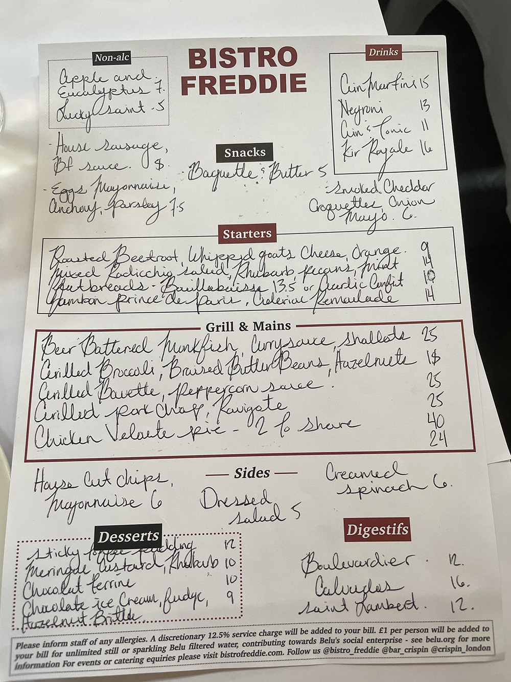 Bistro Freddie, Shoreditch - Beastmag